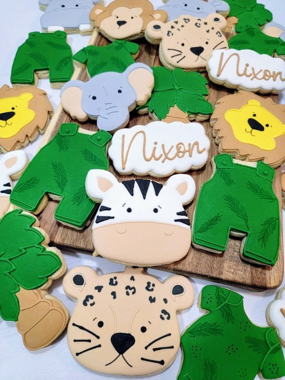 Jungle, Wild Animal, Safari Cookies, Baby Shower, Birthday Cookies - Etsy