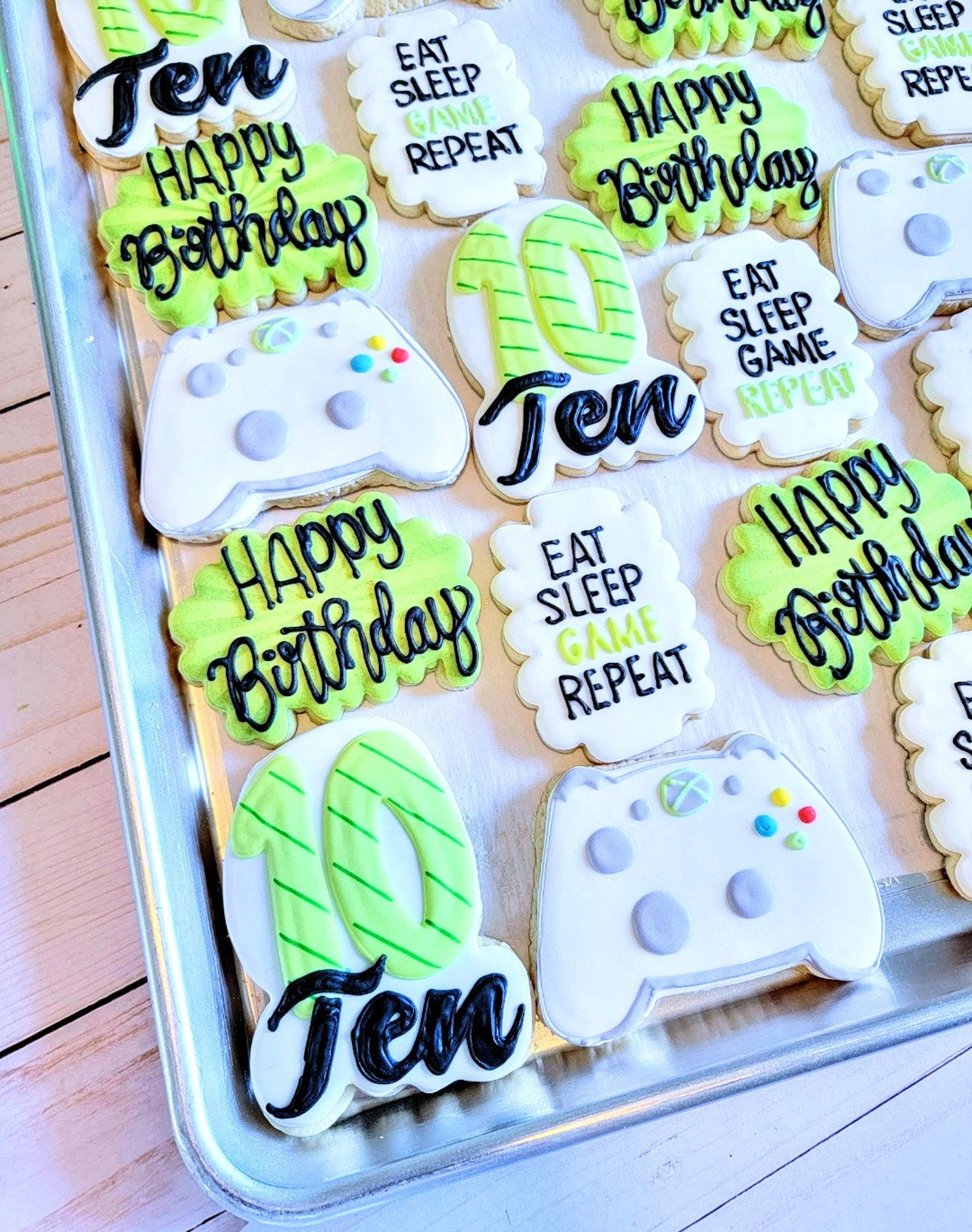 Video Game, Gamer, Birthday Cookies. Xbox or Playstation - Etsy