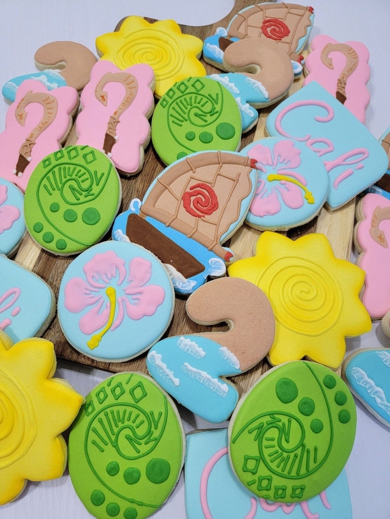 Island Girl Cookies, Moana Cookies - Etsy