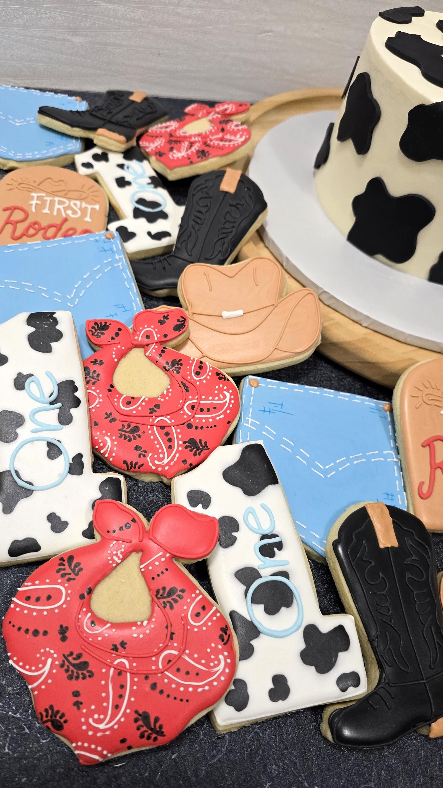 First Rodeo, Cowboy 1st Birthday Cookies; 1st Rodeo; Cowgirl; Rodeo - Etsy