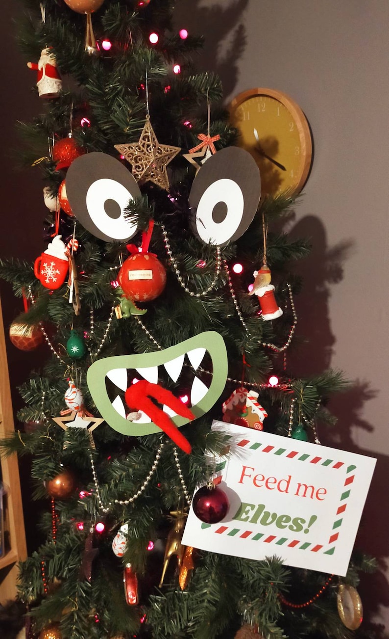 Elf Props, Christmas Tree Monster Easy Elf Idea, Last Minute Ideas - Etsy