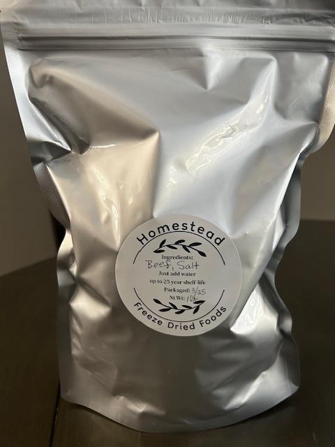 Freeze Dried, Diced Beef Survival Food, MRE, Long Term Storage, Quick ...