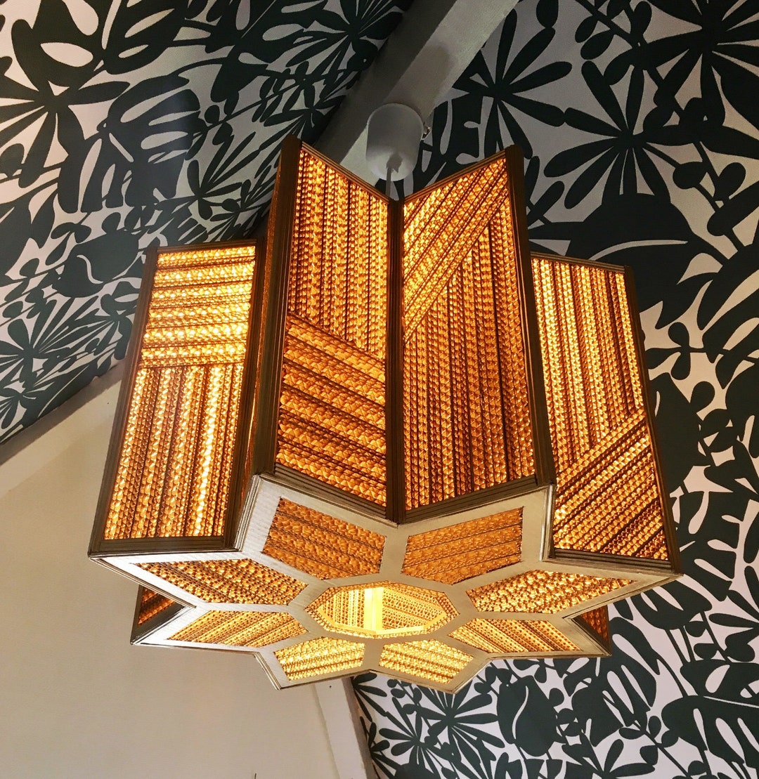 Star Pendant Made From Recycled Cardboard - Etsy