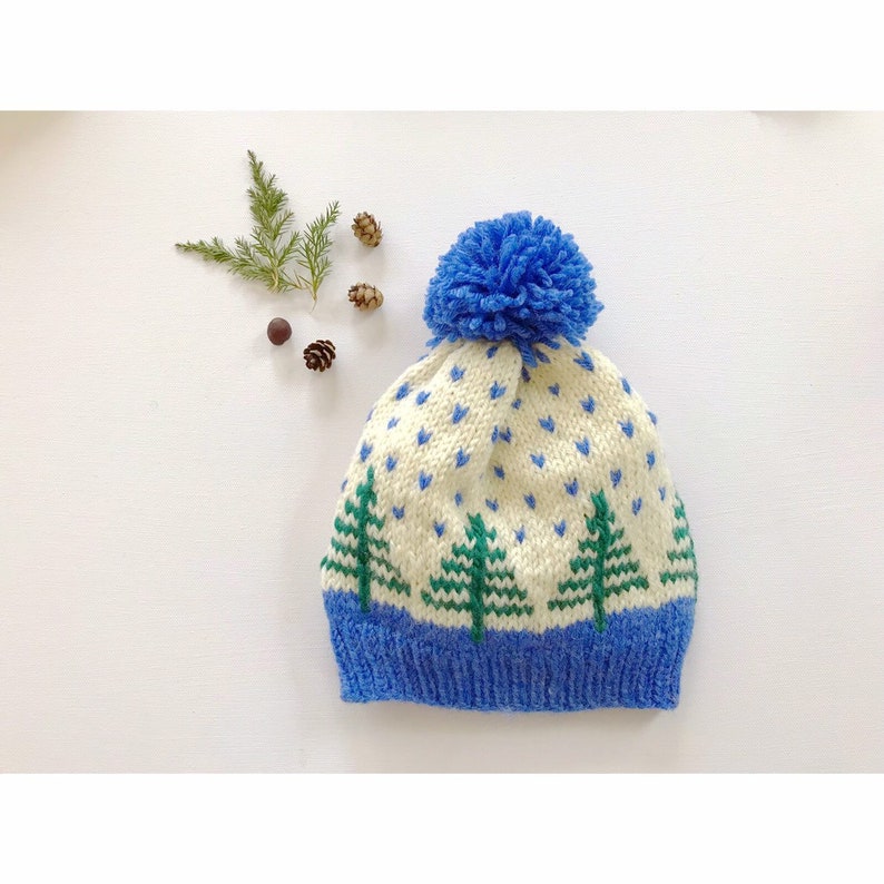 Hat Knitting Pattern Pine Tree Hat Pattern Baby Hat | Etsy UK