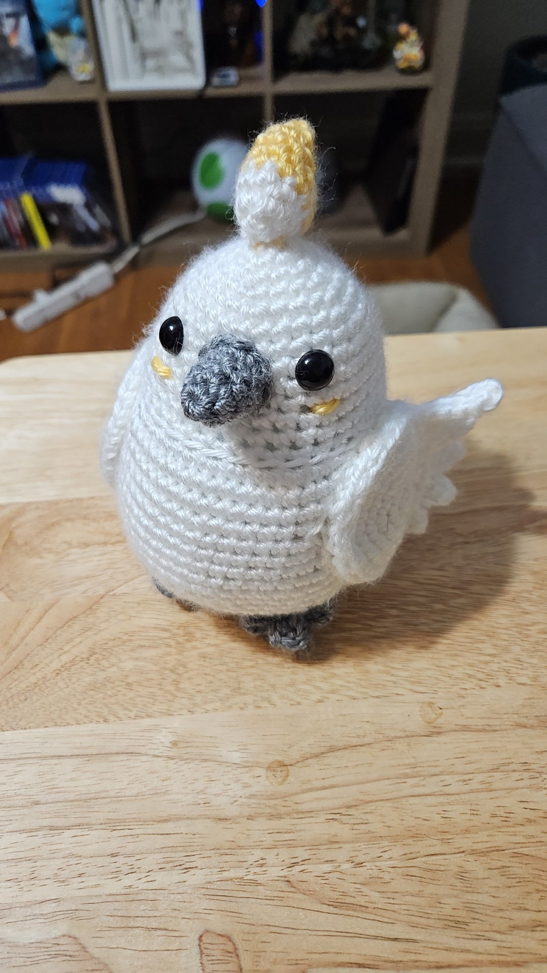 Crocheted Stuffed Cockatoo Desk Pet - Etsy