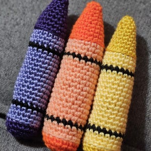 Crocheted Stuffed Crayon - Etsy