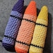 Crocheted Stuffed Crayon - Etsy