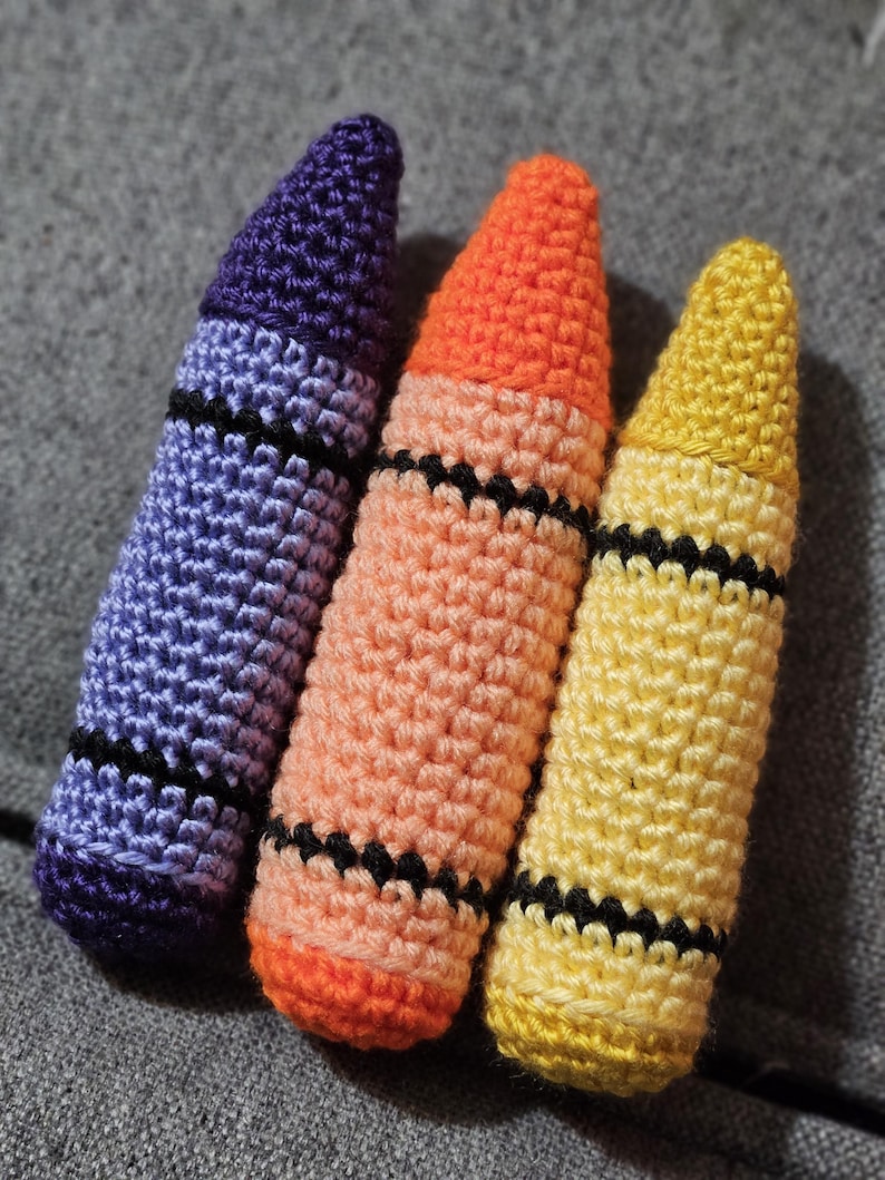 Crocheted Stuffed Crayon - Etsy