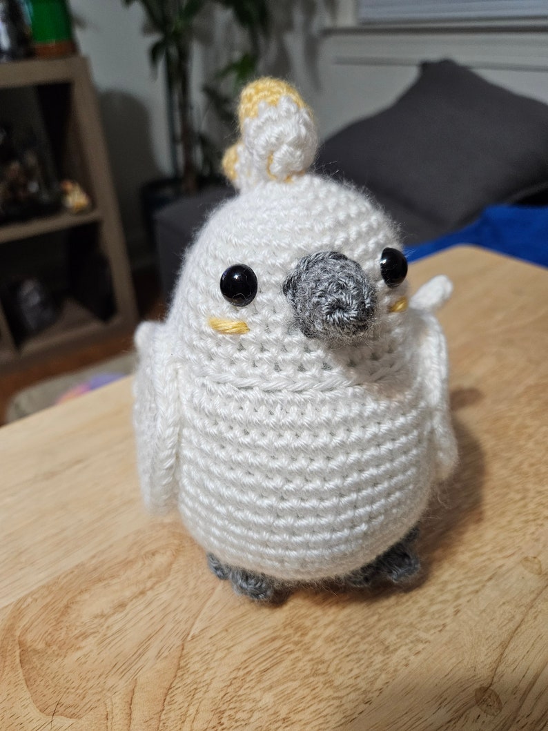 Crocheted Stuffed Cockatoo Desk Pet - Etsy