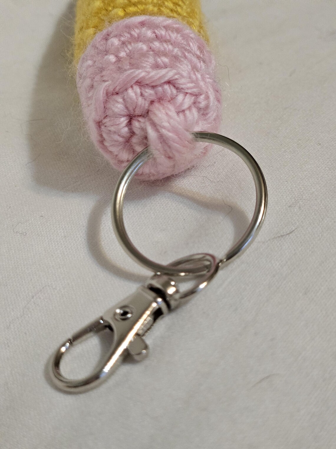 Crochet Mini Pencil Keychain - Etsy
