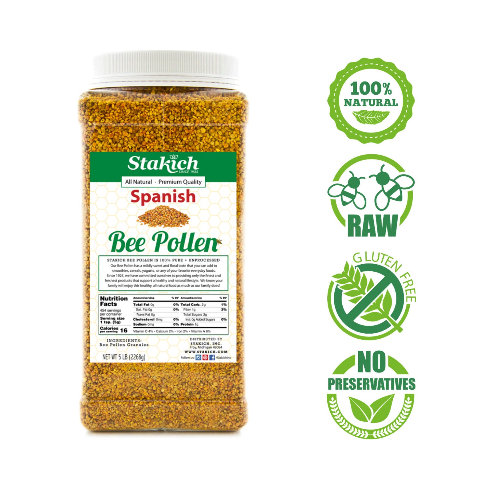 Spanish Bee Pollen Granules - Etsy