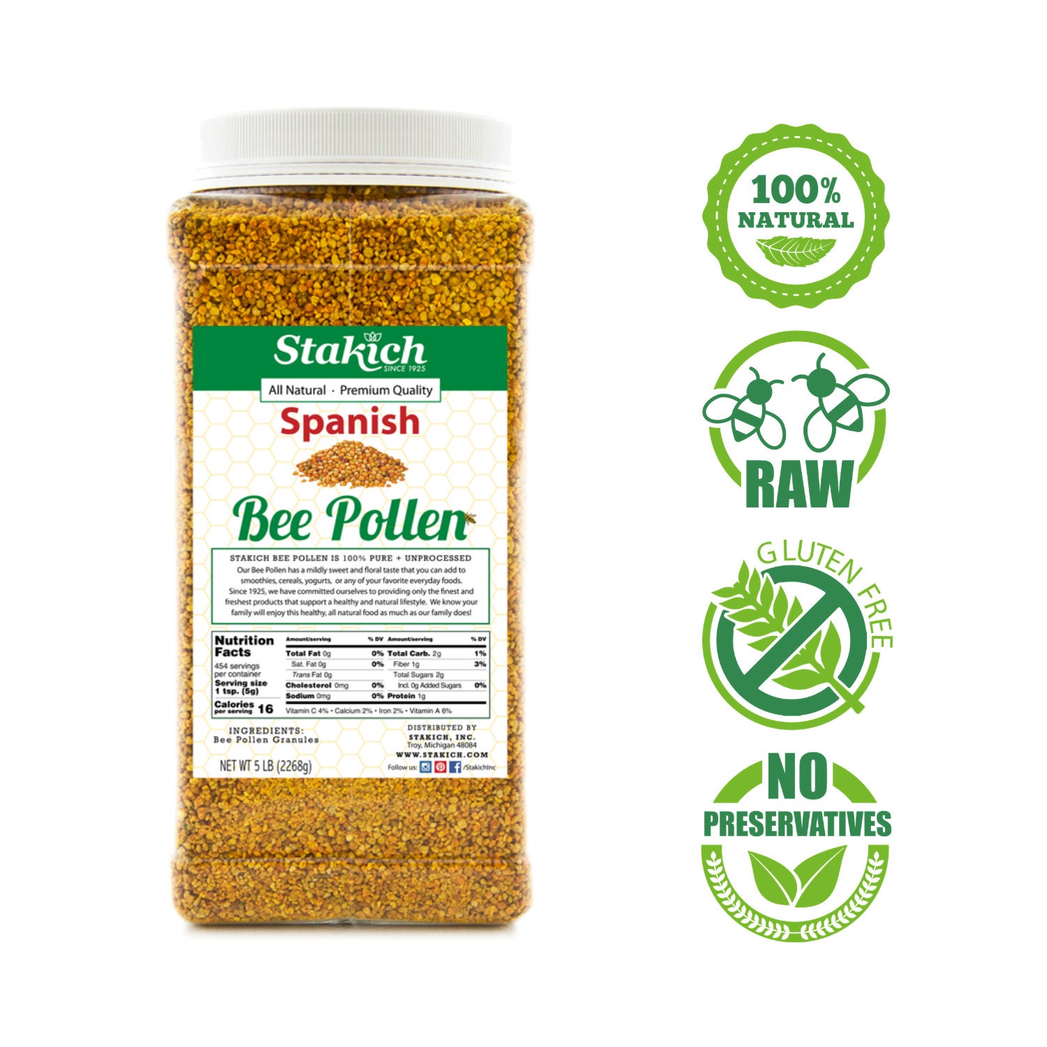 Spanish Bee Pollen Granules - Etsy