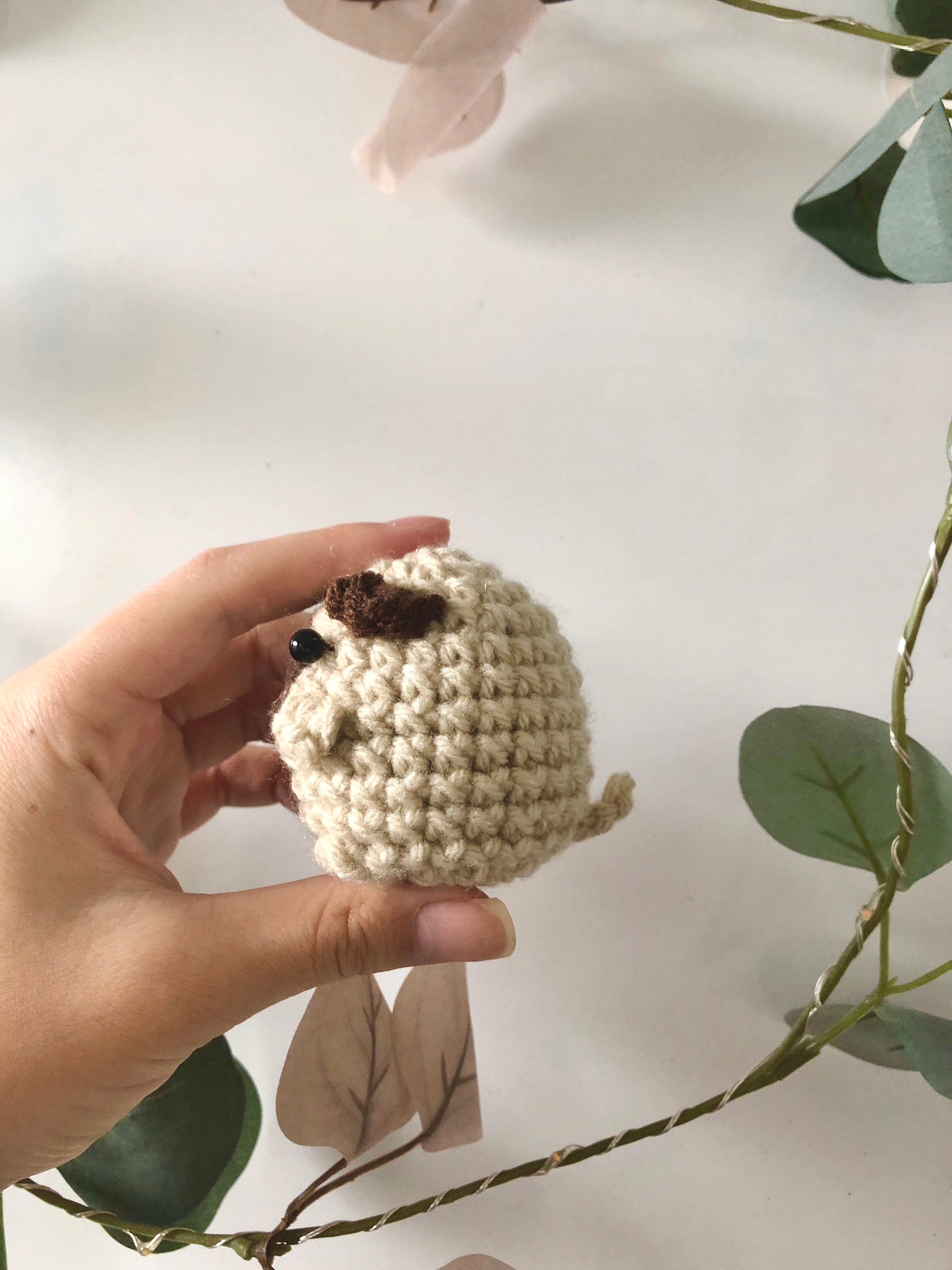 Mini Pug Plush (with Keychain Option) - Etsy