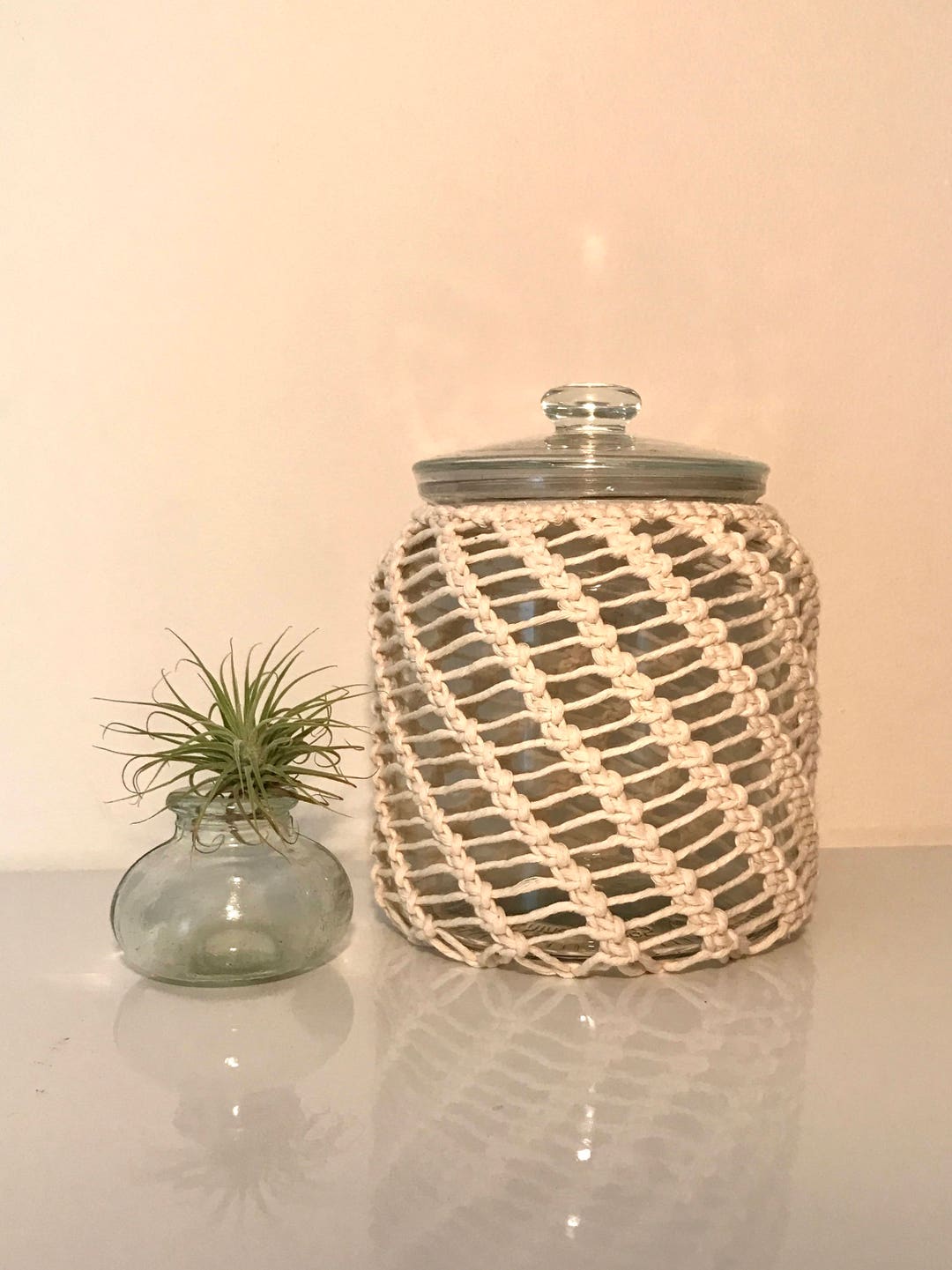 Macramé Jar - Etsy