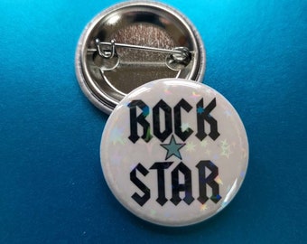 Rock Star Badge - Etsy