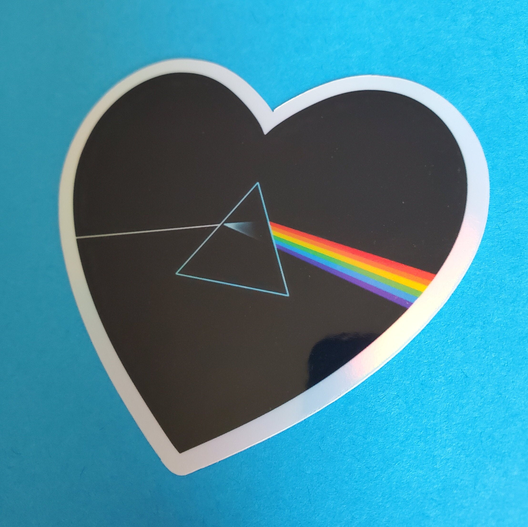 Pink Floyd Prism Heart Sticker | Etsy