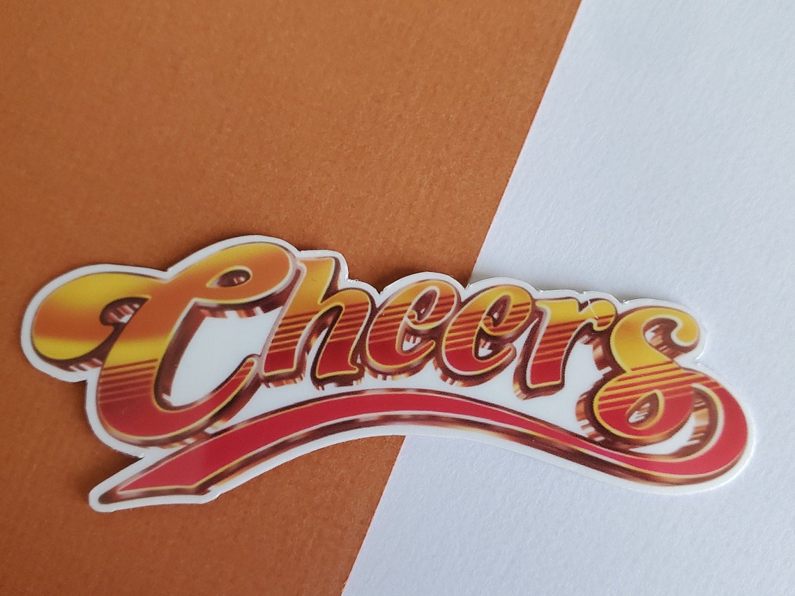 Cheers Sticker | Etsy
