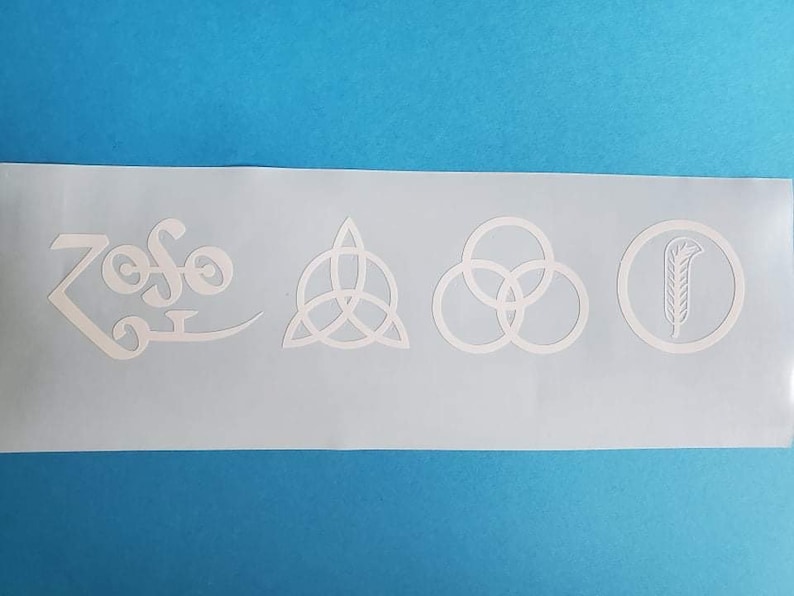 Led Zeppelin Vinyl Transfer Decal - Etsy