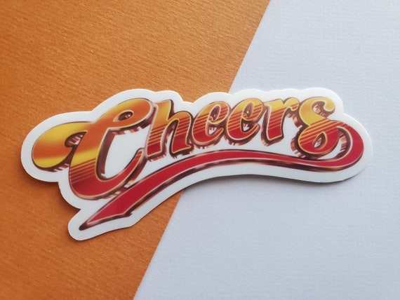 Cheers Sticker | Etsy