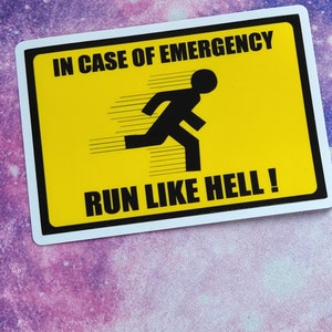 Funny Warning Sticker - Etsy