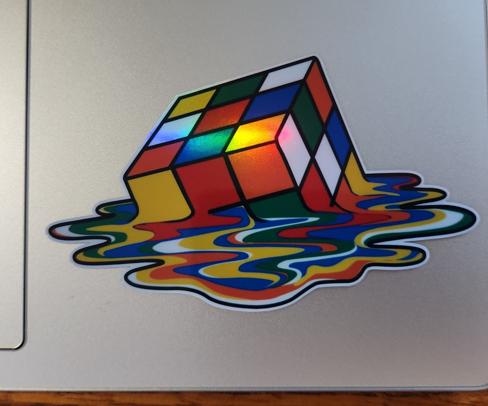 Rubiks Cube Holographic Sticker - Etsy