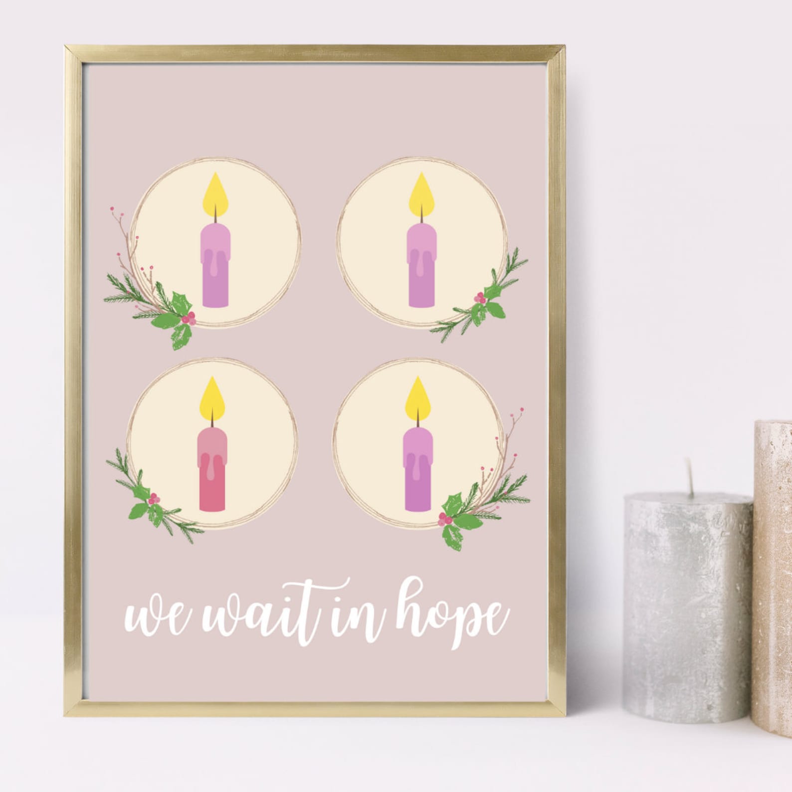 Advent Wreath Printable, Advent, Catholic, Digital File, Printable - Etsy