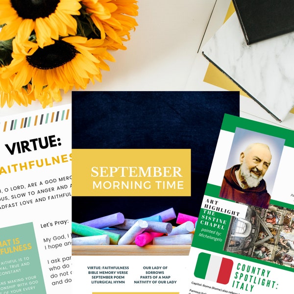 Printable Homeschool Morning Menu - Etsy