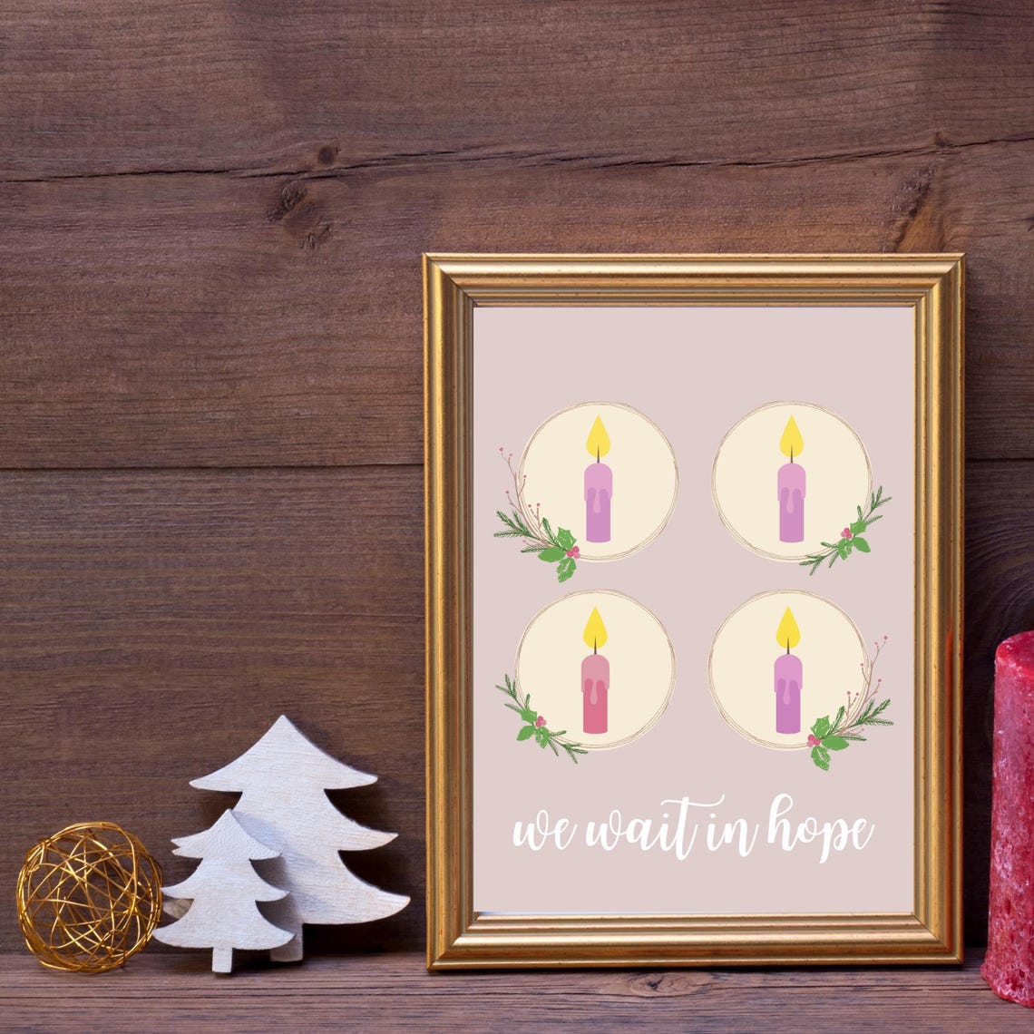 Advent Wreath Printable, Advent, Catholic, Digital File, Printable - Etsy