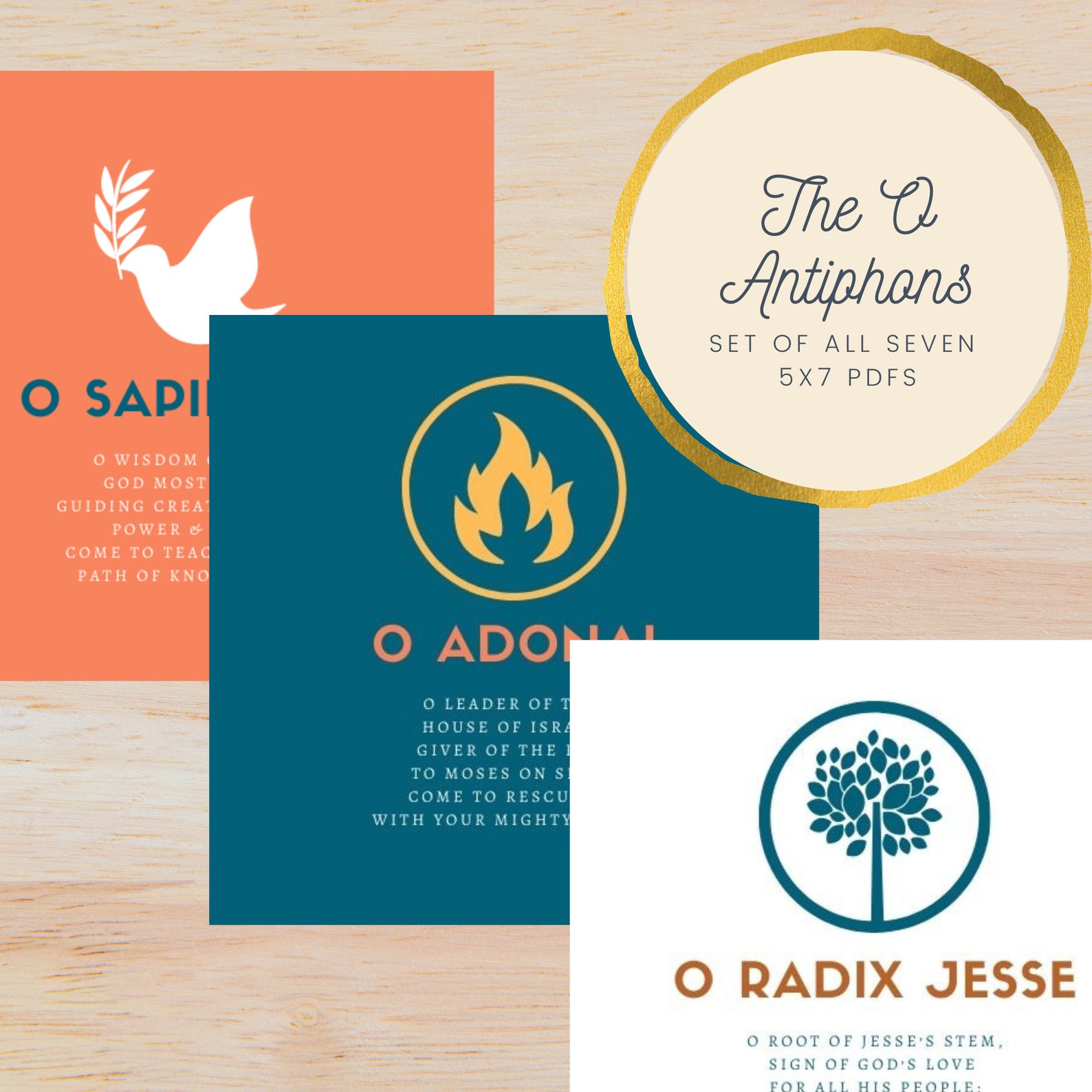 O Antiphons, Printable Activity, Advent, Catholic, Digital File ...