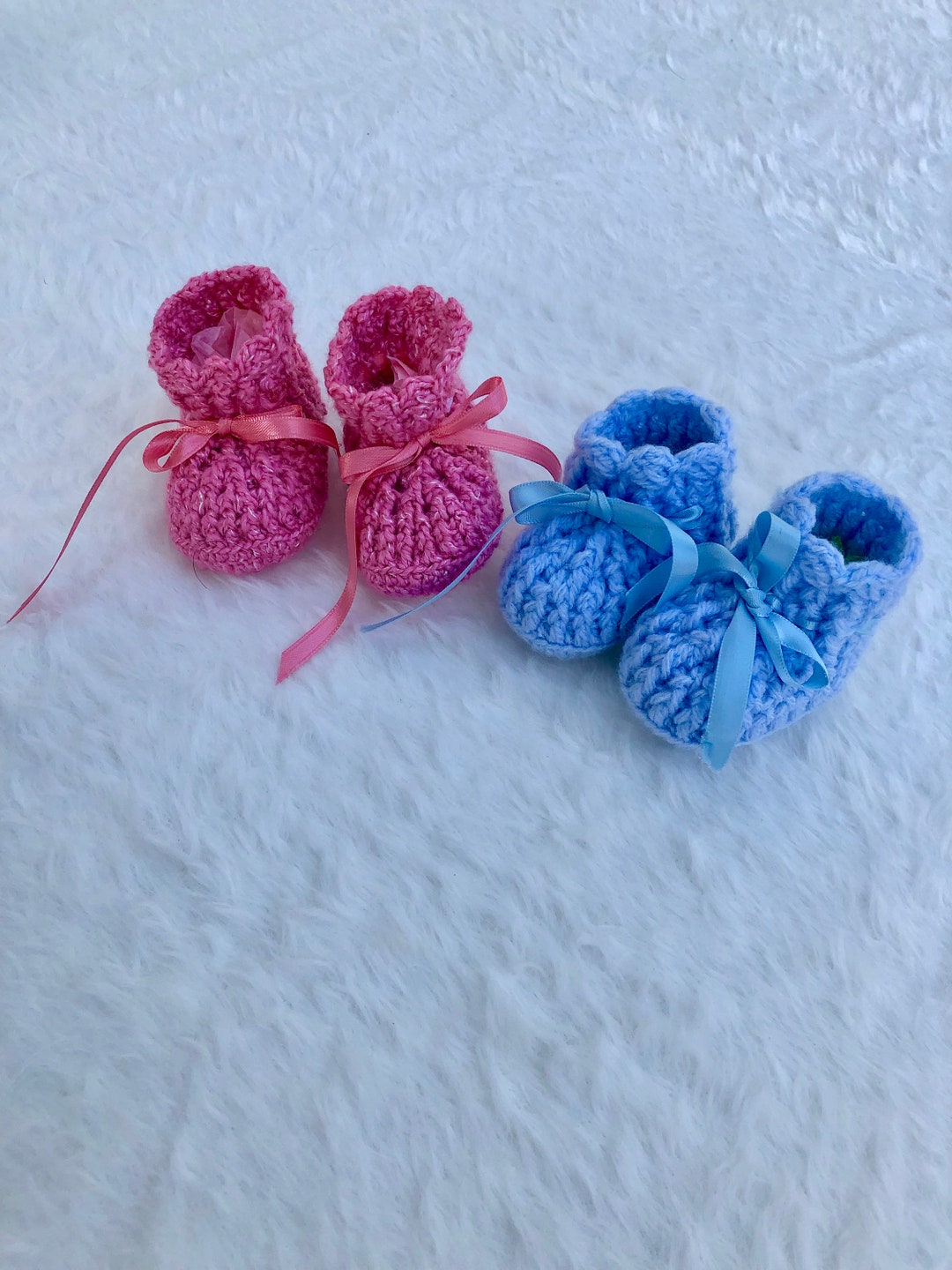 Custom Crochet Baby Booties 0-3 Months Newborn Booties Infant Booties ...