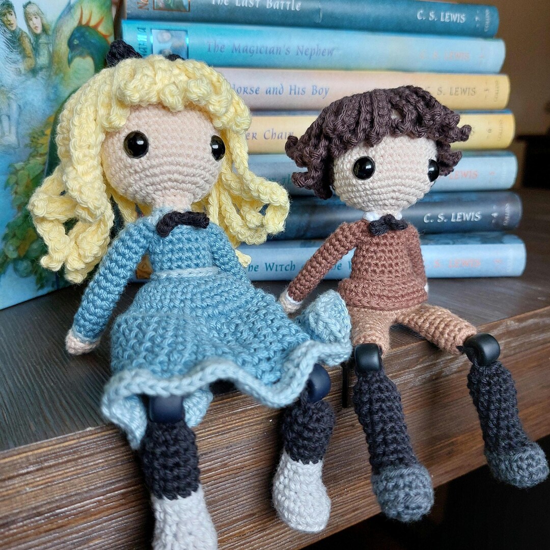 Polly and Digory Crochet Doll, Unique Handmade Amigurumi Collectible ...