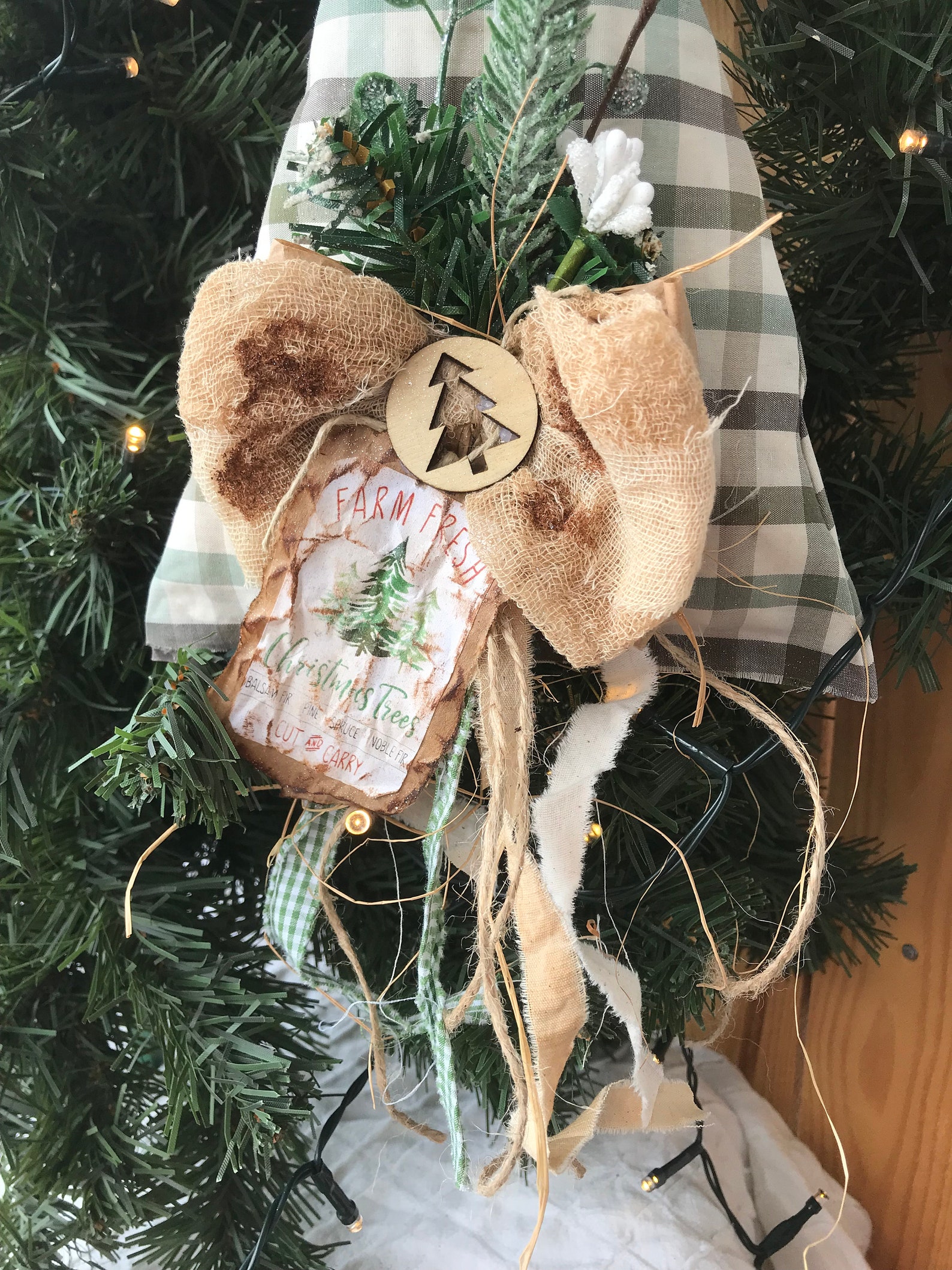 Primitive Tree Pine Fir Rustic Country Cottage Farmhouse - Etsy