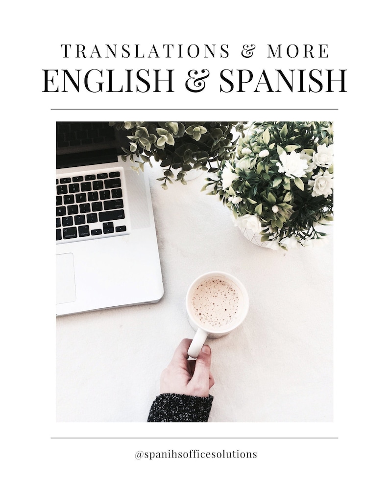 English & Spanish Translation Services - Etsy