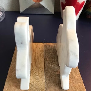 Marble Bunny Bookends - Etsy