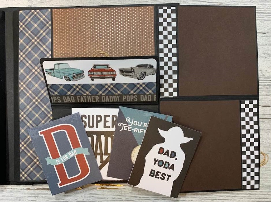 Family Photo Album Dad Albums & Scrapbooks Handcrafted | Etsy