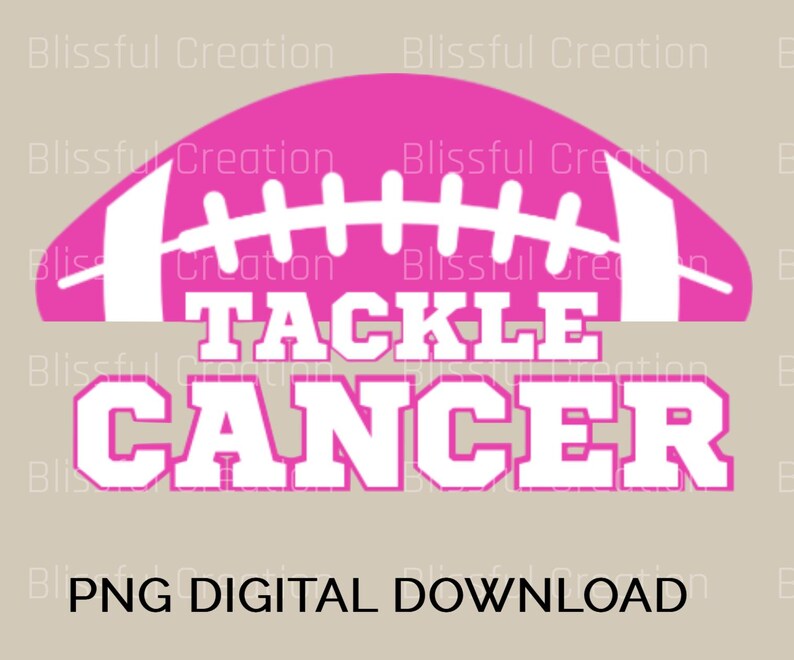 Tackle Cancer PNG- Breast Cancer Awareness, PINKD Out - Etsy