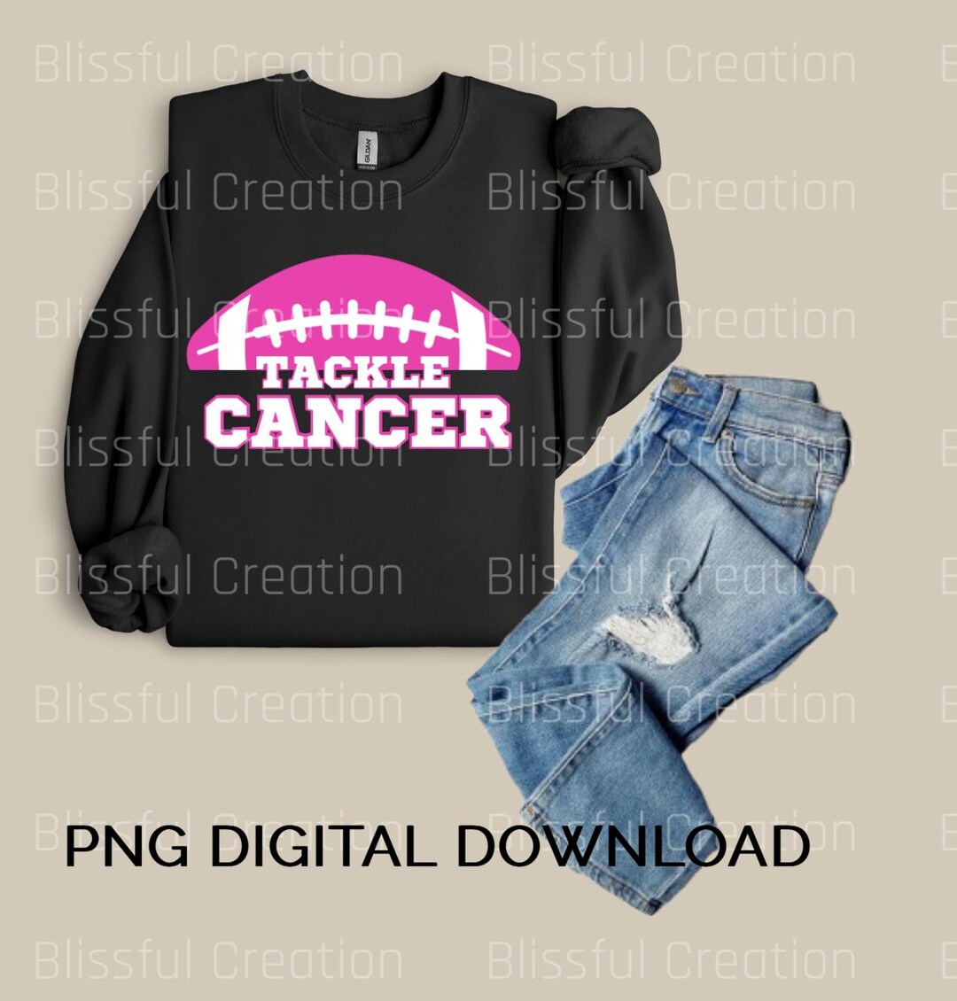 Tackle Cancer PNG- Breast Cancer Awareness, PINKD Out - Etsy