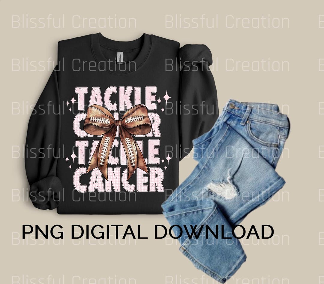 Tackle Cancer PNG- Breast Cancer Awareness, Pink Out, Digital Download ...