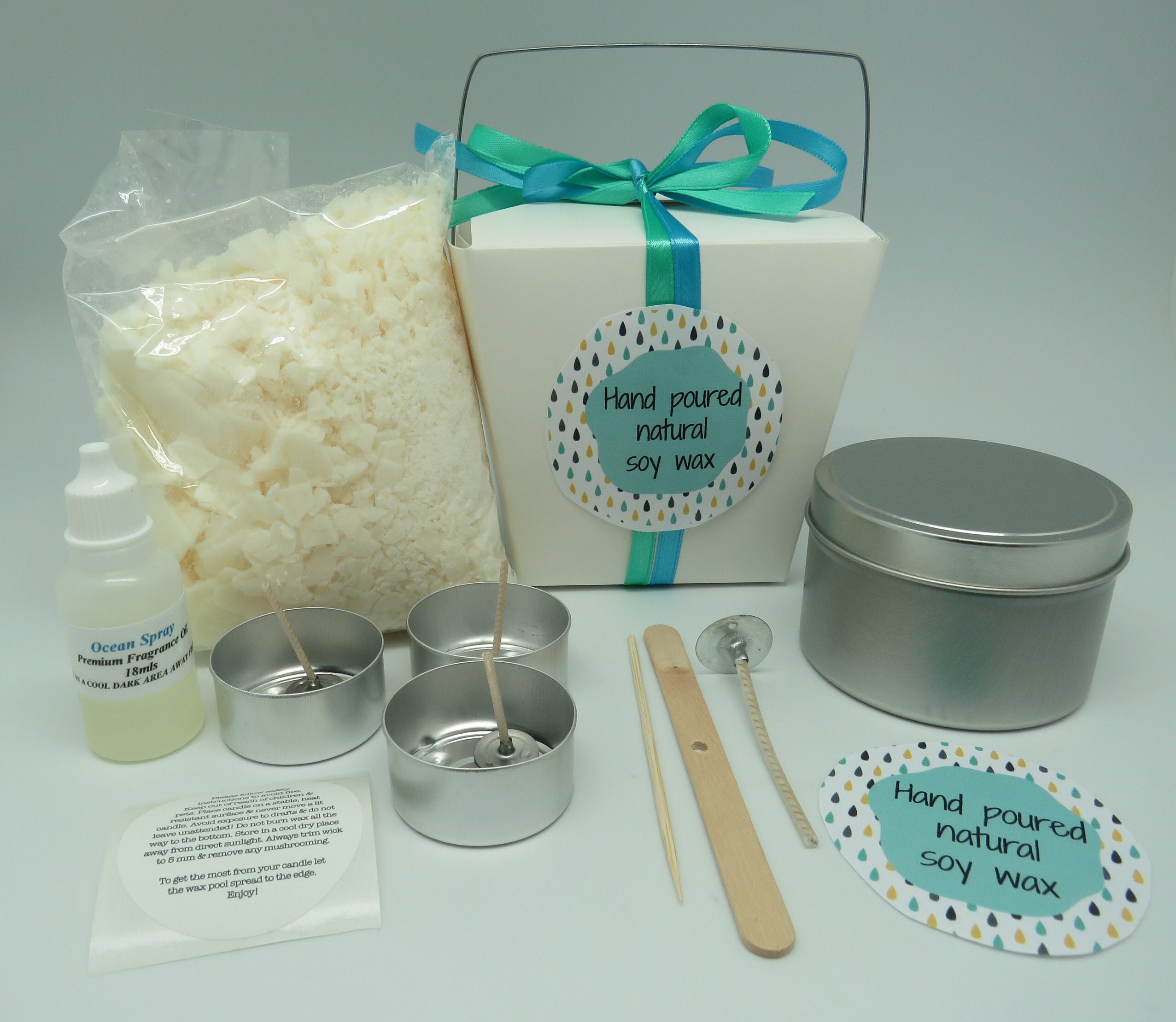 Mini Candle Making Kit Aqua - Etsy Australia