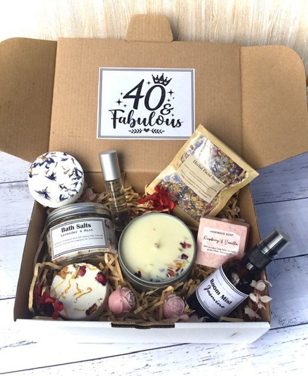Happy 40th Birthday Gift Box | 40 & Fabulous | Personalised Birthday ...