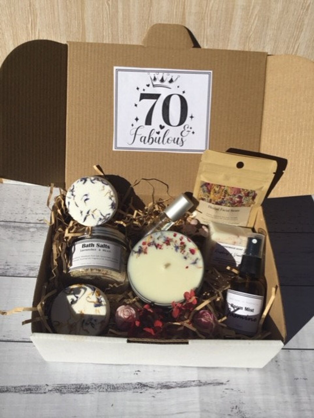Happy 70th Birthday Gift Box | 70 & Fabulous | Personalised Birthday ...