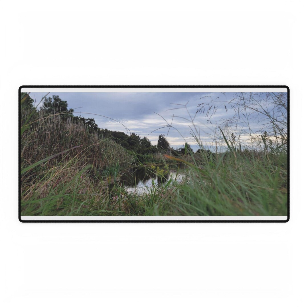 Nature-inspired Desk Mat, Scenic Office Decor, Eco-friendly Workspace ...