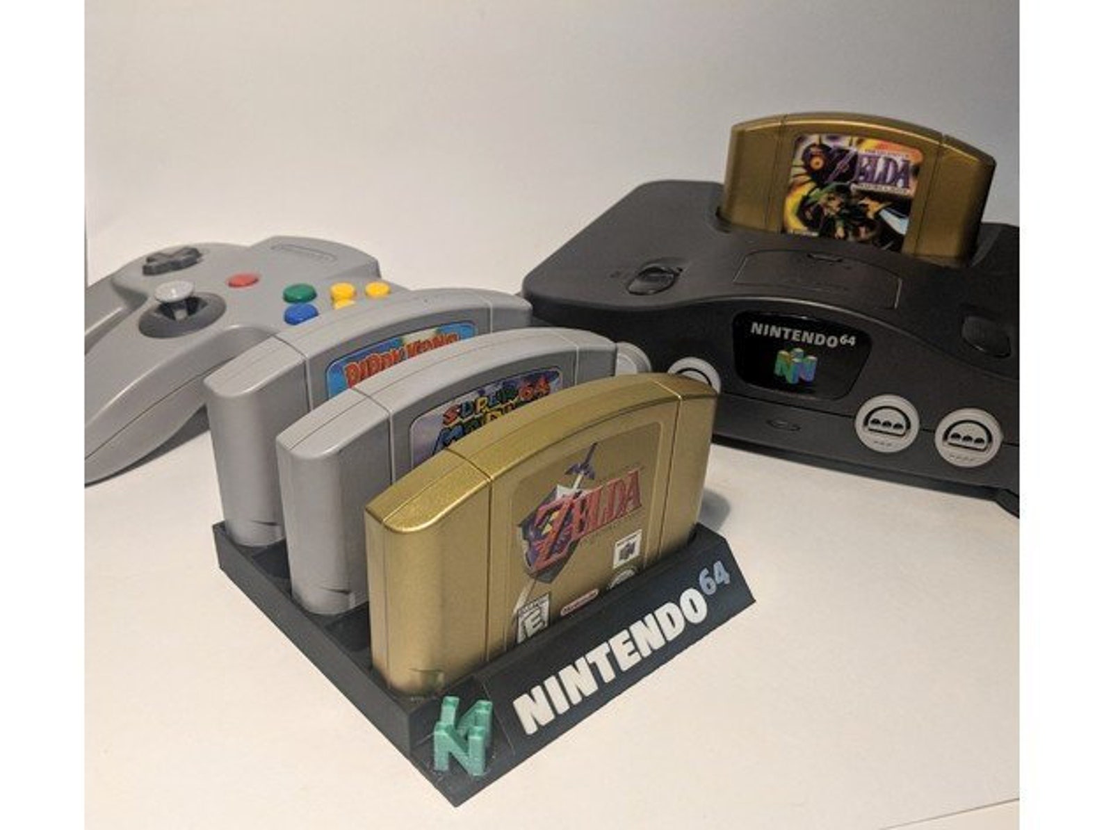 Nintendo 64 N64 Game Cartridge Holder Display Stand 3D Printed - Etsy ...