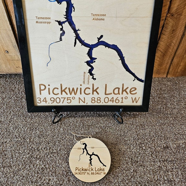 Lake Map - Etsy