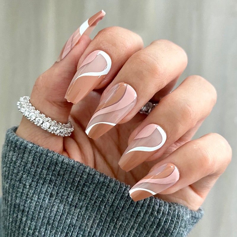 Wide False Nails - Etsy