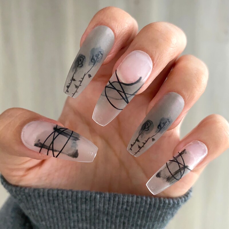 Matte Fake Nails - Etsy