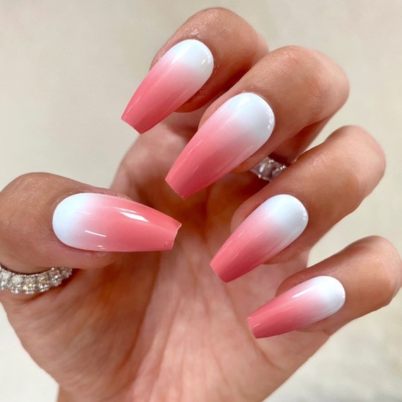 Ombre coffin nails store