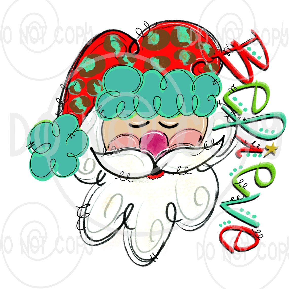 Believe Santa Art Print/christmas Design/ DIY Sublimation - Etsy