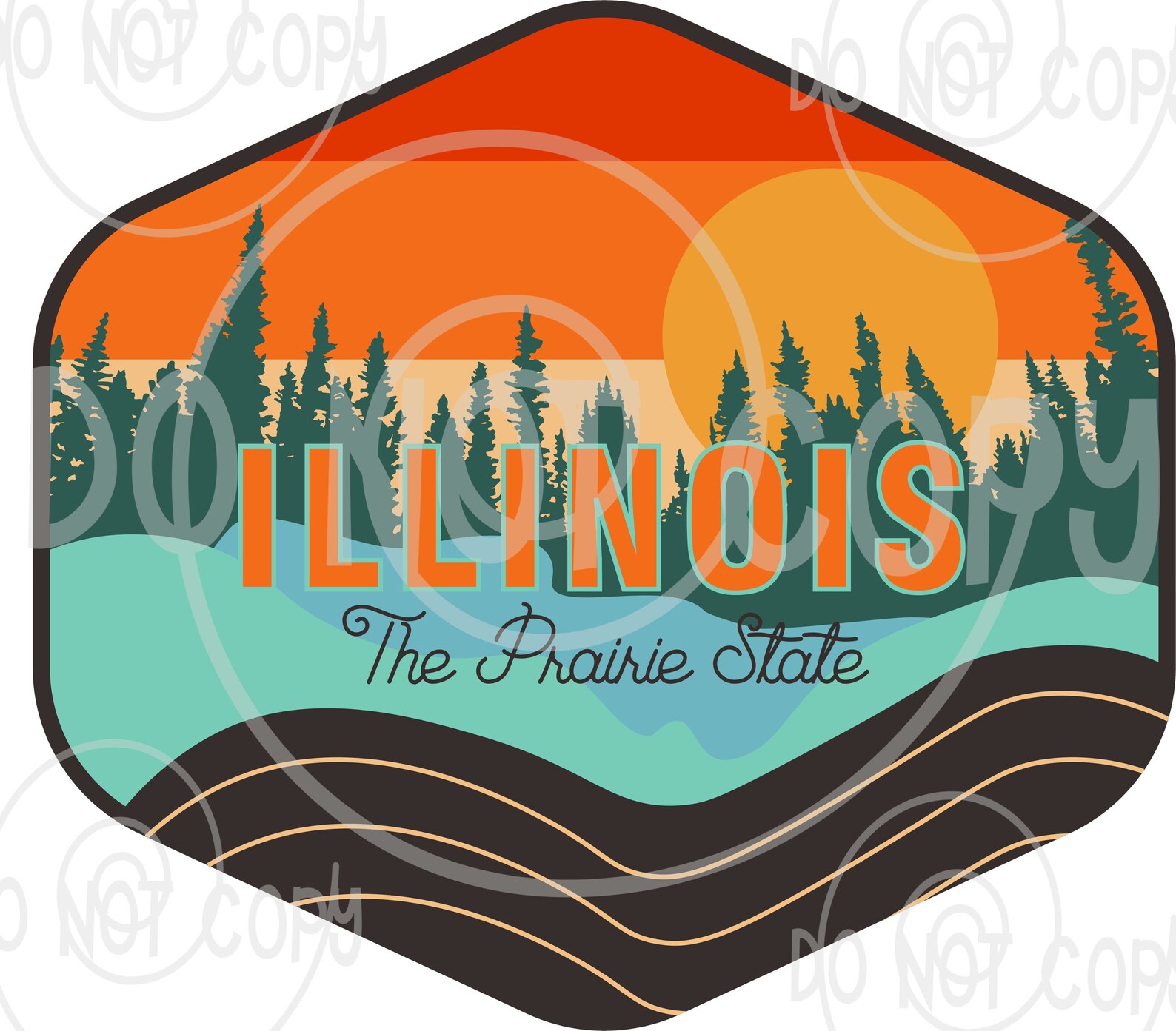 Illinois the Prairie State Badge / DIY Sublimation Transfer/ - Etsy