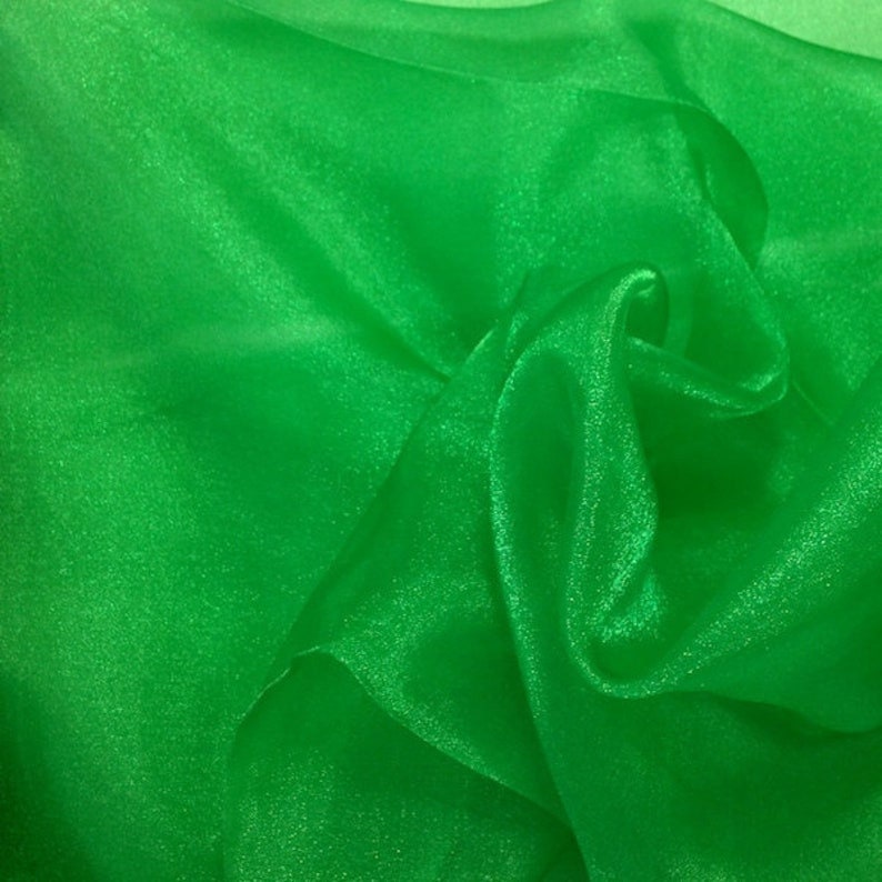 Polyester Soft Light Weight, Sheer, See Through Crystal Organza Fabric ...
